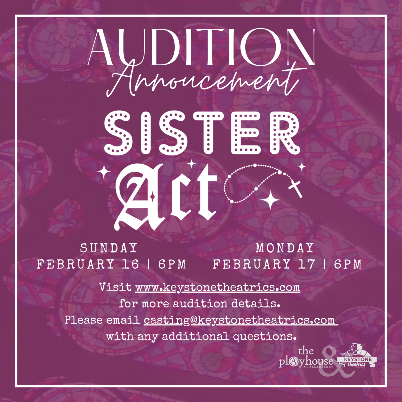 Auditions | Keystone Theatrics